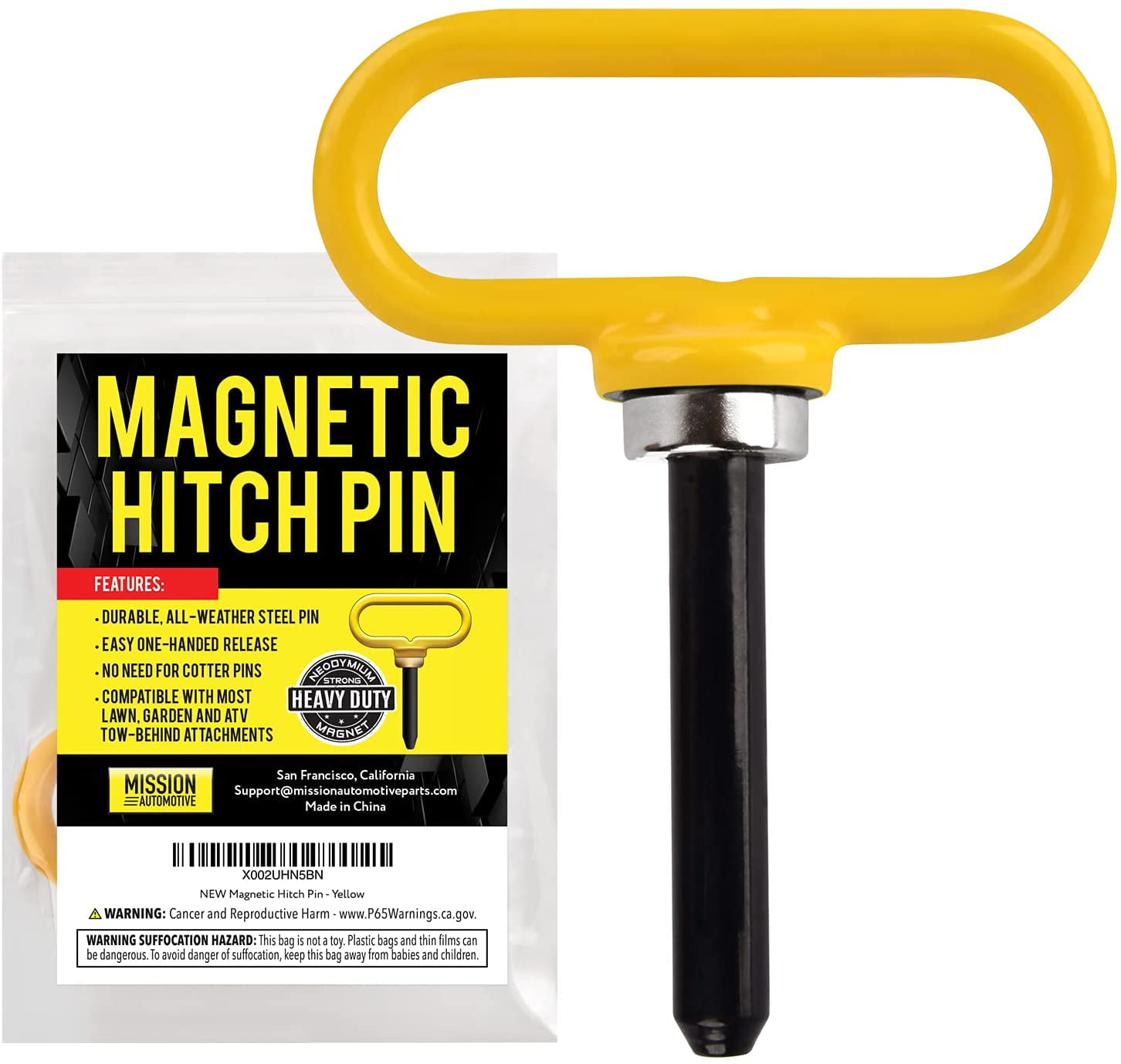 Mission Automotive Yellow Magnetic Hitch Pin - Walmart.com