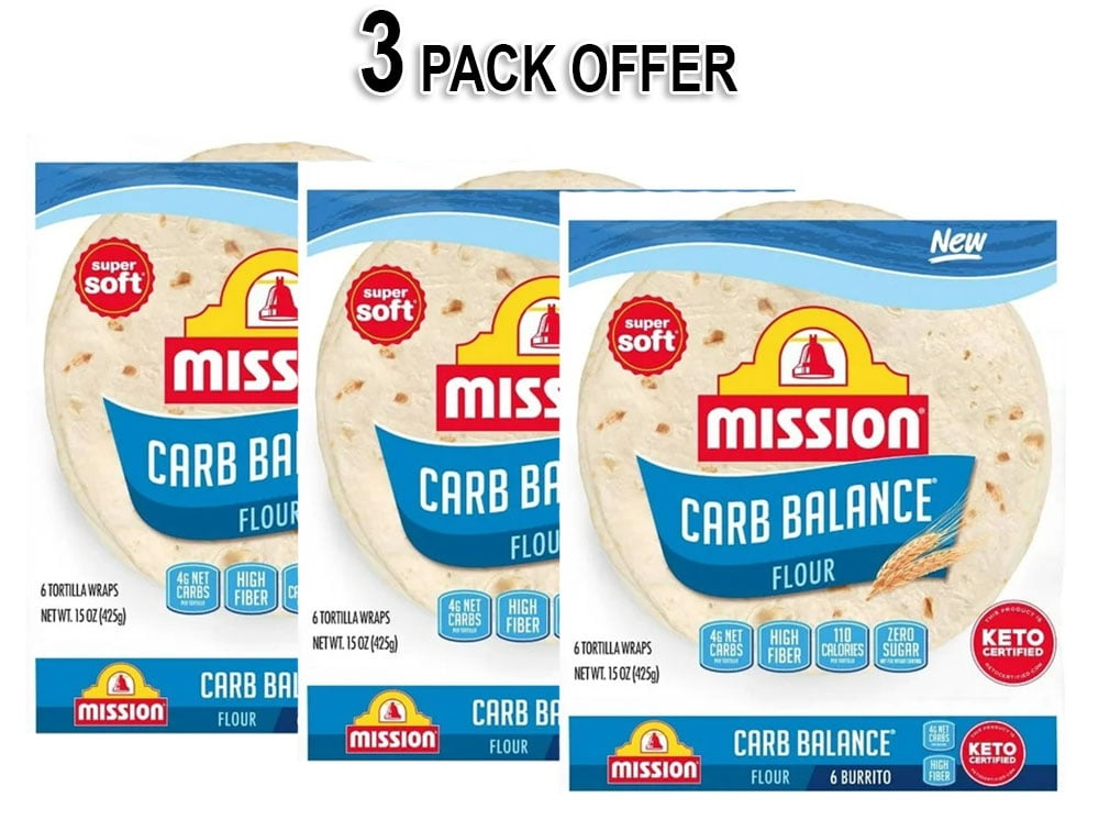 Mission Carb Balance Burrito Flour Tortillas Keto Certified | 6 ...