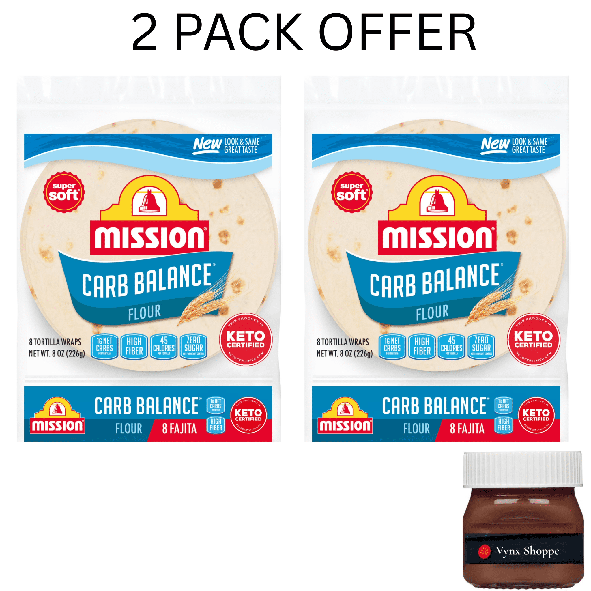 Mission Carb Balance Flour Tortillas, Fajita Size, 8 Count - Walmart.com