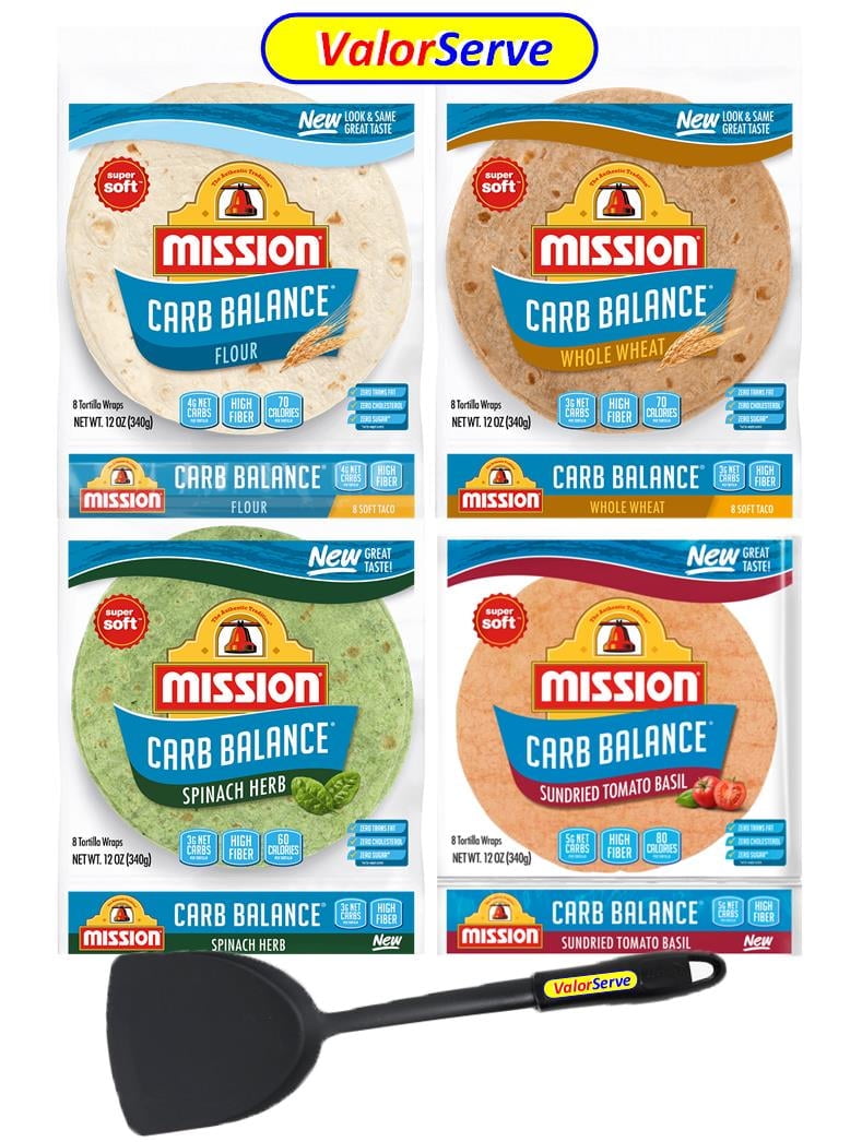 Mission Carb Balance Tortilla Variety Pack - Low Carb Tortillas - Keto ...