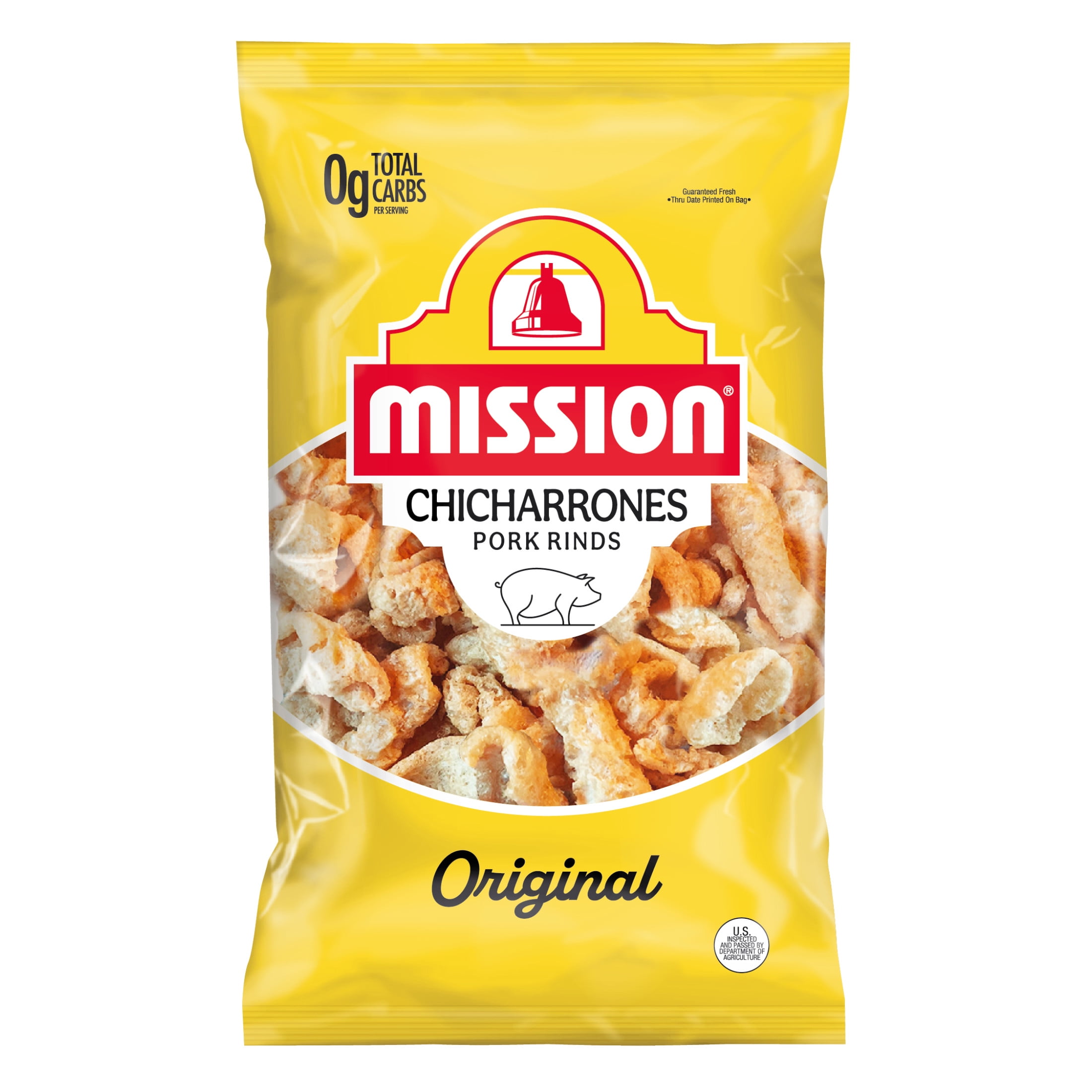 Mission Lightly Salted Flavor Pork Rinds, Savory Snack, 4 oz, 1 Count ...