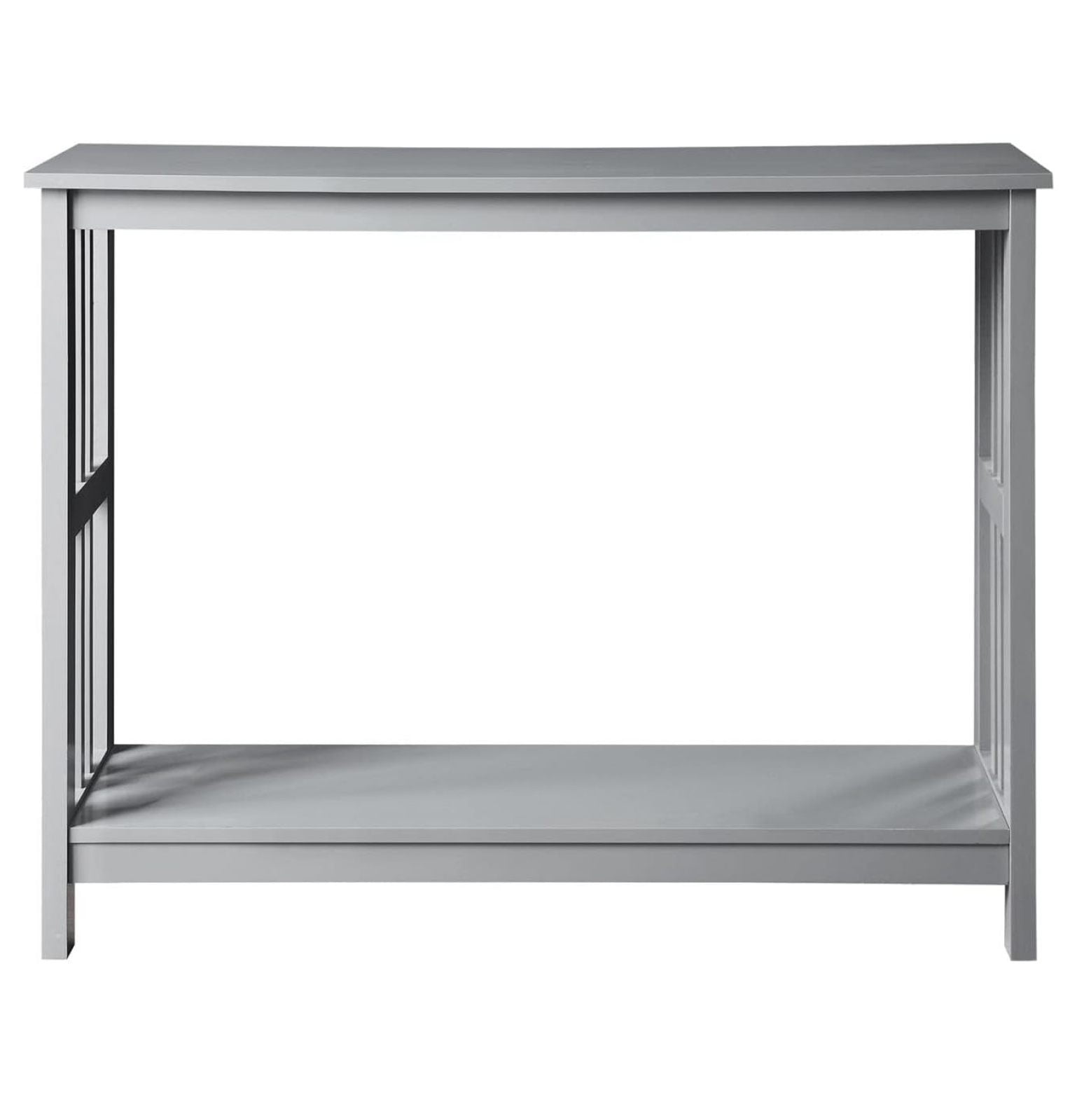 Mission Console Table with Shelf, Gray - Walmart.com