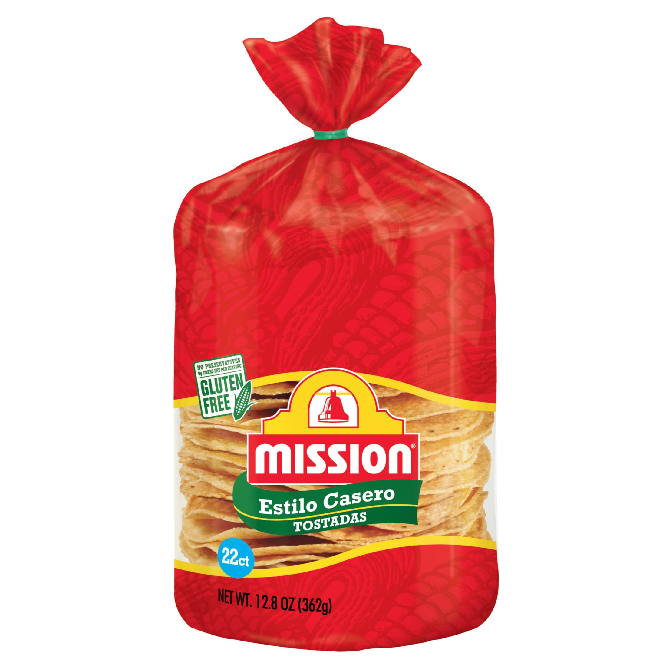 MISSION Yellow Tostadas Casero, 22 Count, Crunchy Hard Shells - Walmart.com
