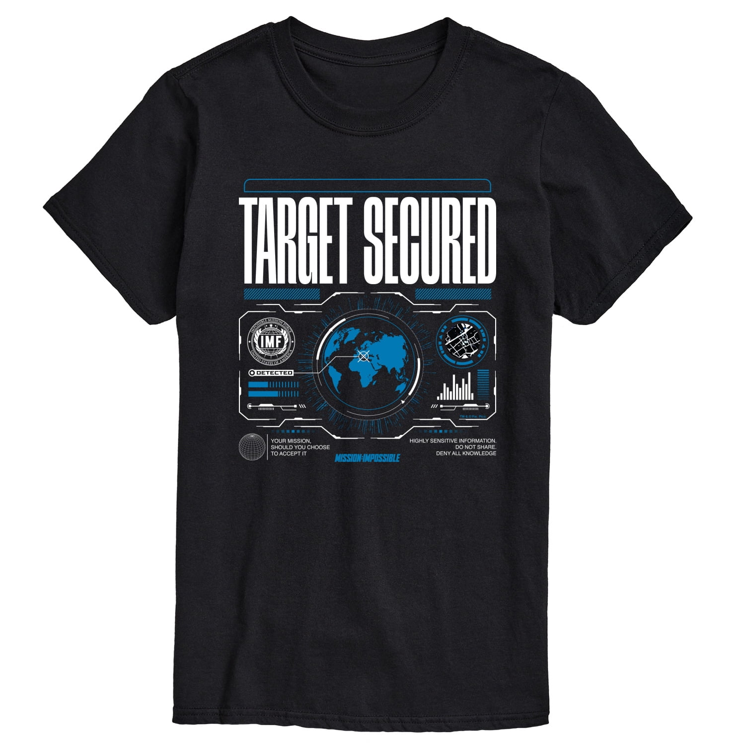 Mission Impossible - Target Secured Globe - Men's Short Sleeve Graphic ...