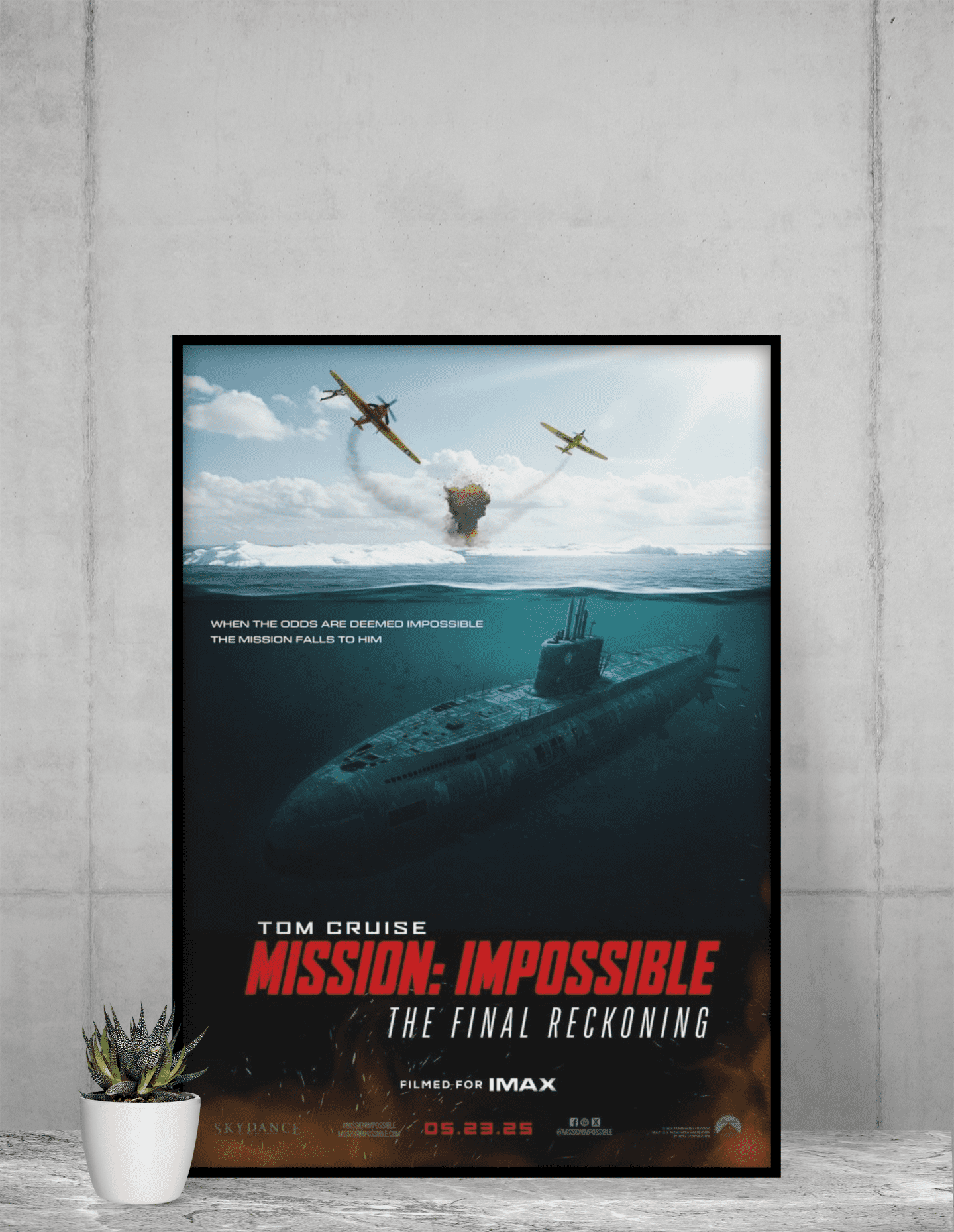 Mission Impossible - The Final Reckoning (2025) Art Poster & Canvas Ver ...