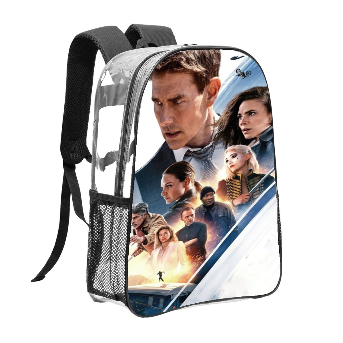 Mission Impossible - The Final Reckoning Pattern Transparent Backpack ...