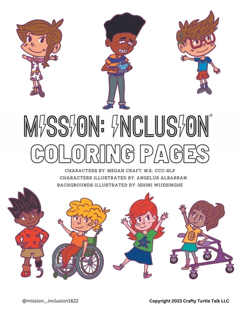 Mission : Inclusion Coloring Pages: Inclusion Coloring (Paperback ...