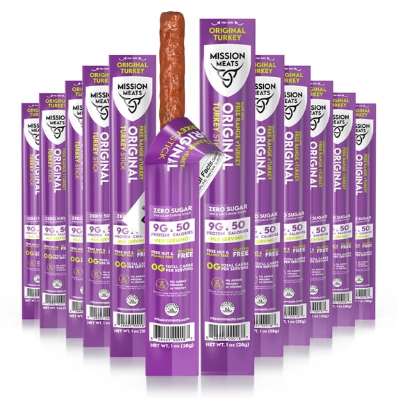Mission Meats Turkey Sticks, Free Range Turkey, Sugar and Gluten Free ...