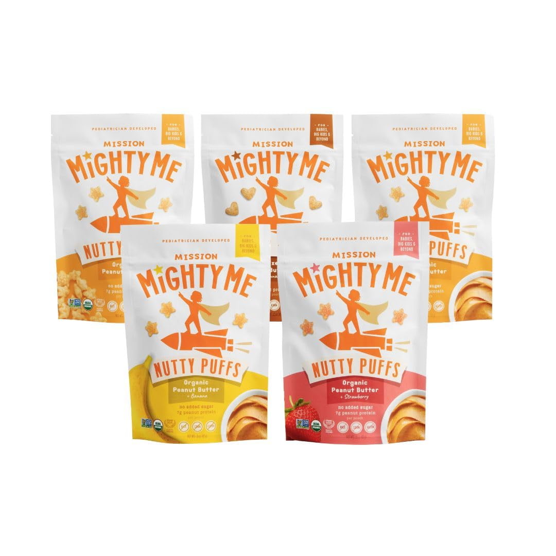 Mission Mighty Me Nutty BCF26 Puffs All-Flavor Variety and Mixed Nut ...