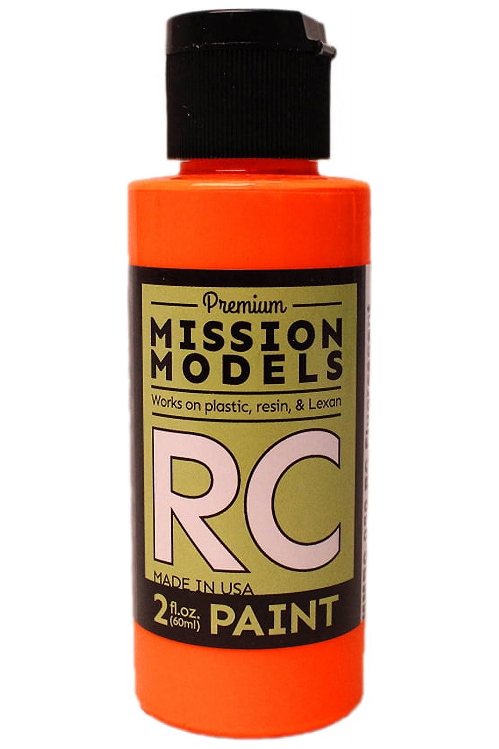 Mission Models MMRC-050 Fluorescent Racing Bright Orange Water-Based Rc ...