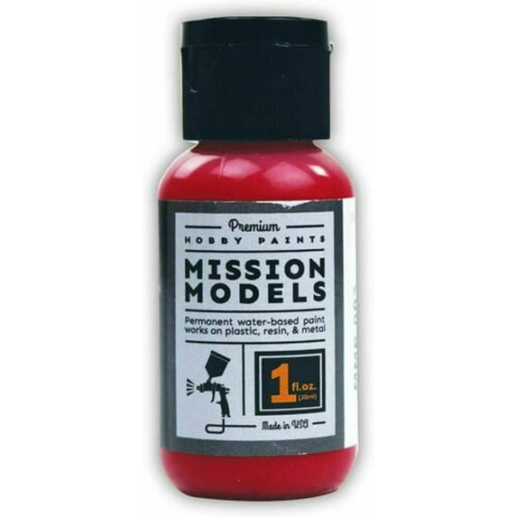 Mission Models MMP-167 Transparent Red Acrylic Paint 1 oz (30ml ...