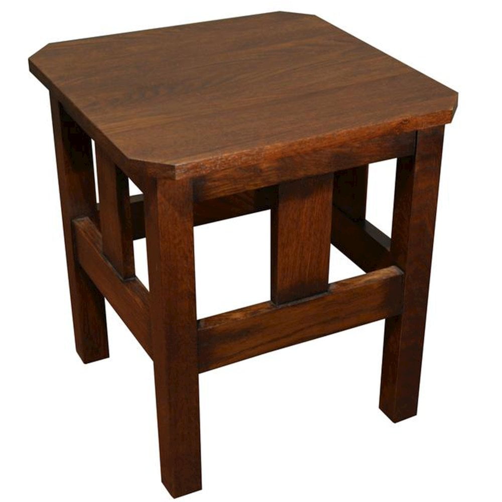 Mission Oak Slat End Table Walnut - Walmart.com