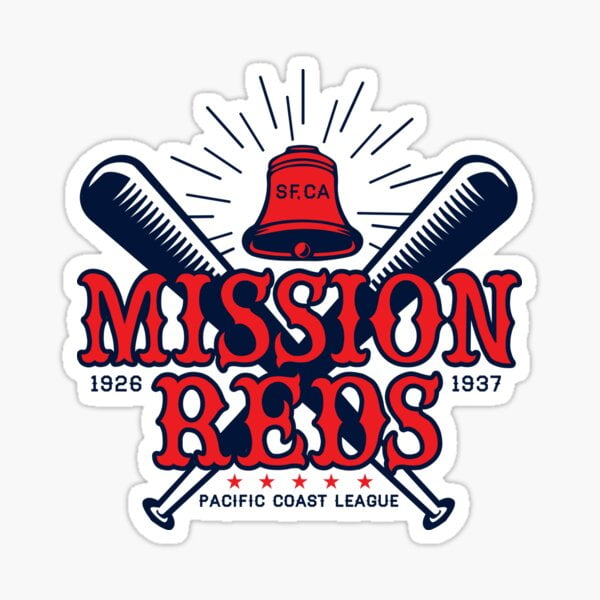 Mission Reds Sticker Baseball Sticker, Football Sticker, Basketball ...