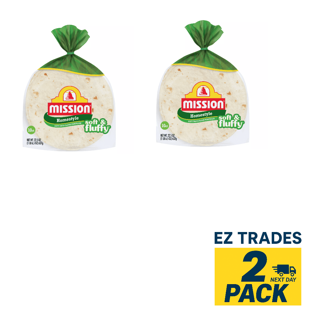 Mission Soft & Fluffy Homestyle Flour Tortillas, Soft Taco Size, 10 ct ...