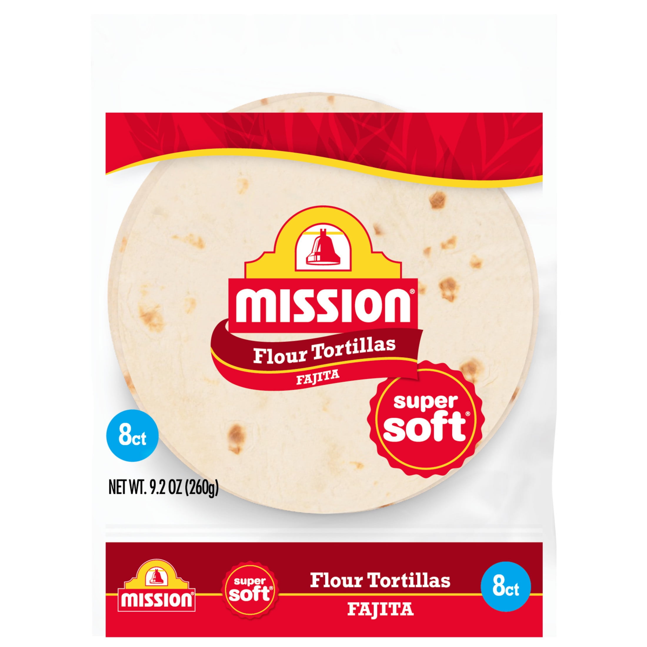 Mission Super Soft Small Fajita Flour Tortillas, Ready to Make, Fluffy ...