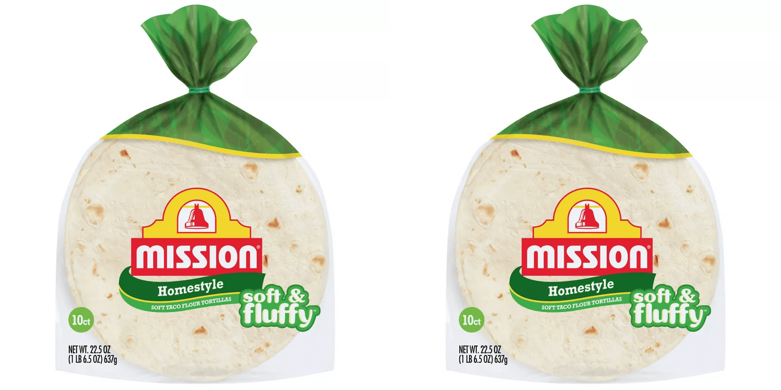 Mission Taco Size Soft & Fluffy Homestyle Flour Tortillas - 22.5oz/10ct ...