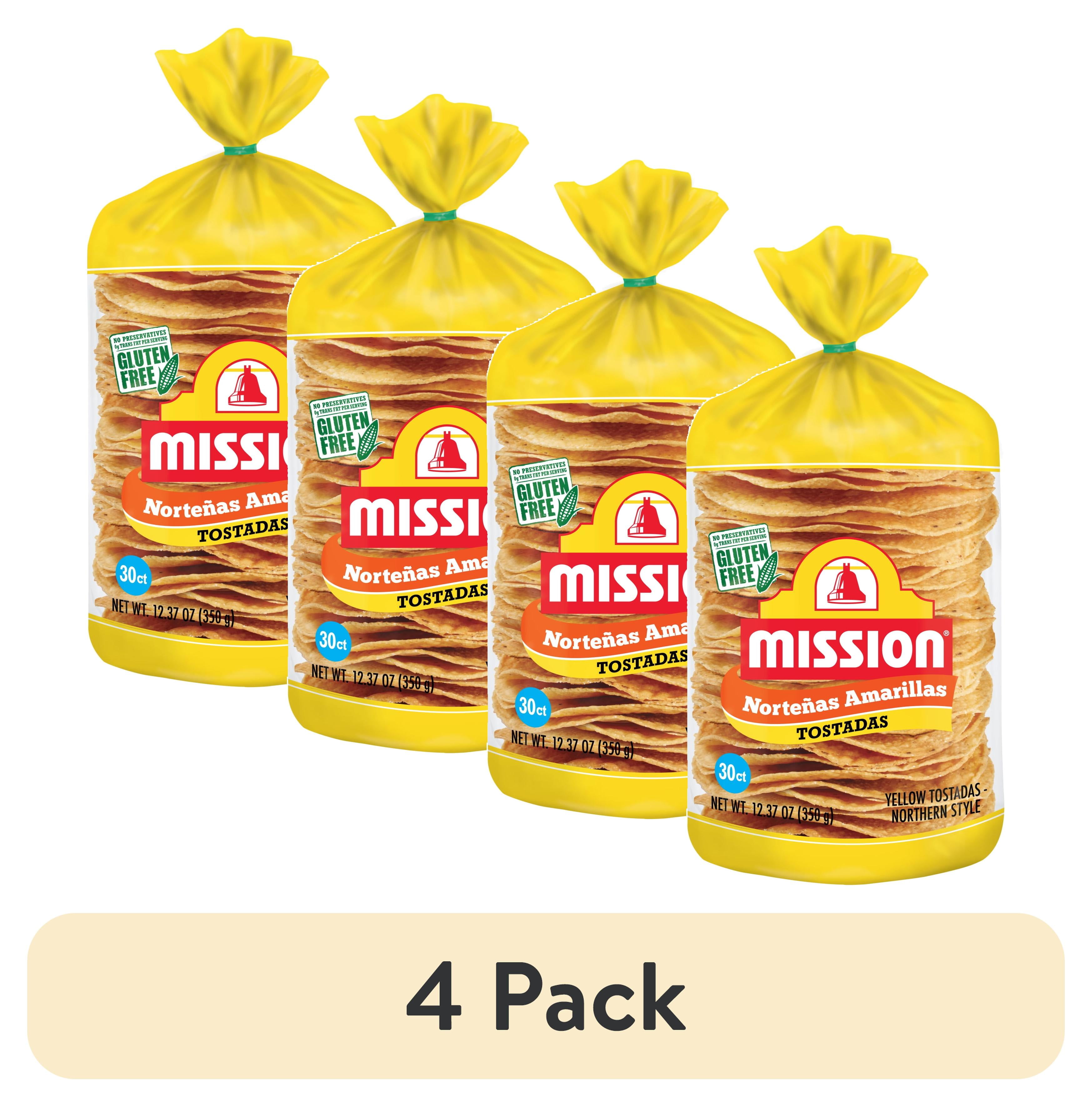 (4 pack) Mission Tostadas Norteñas Amarillas, 30 Count - Walmart.com