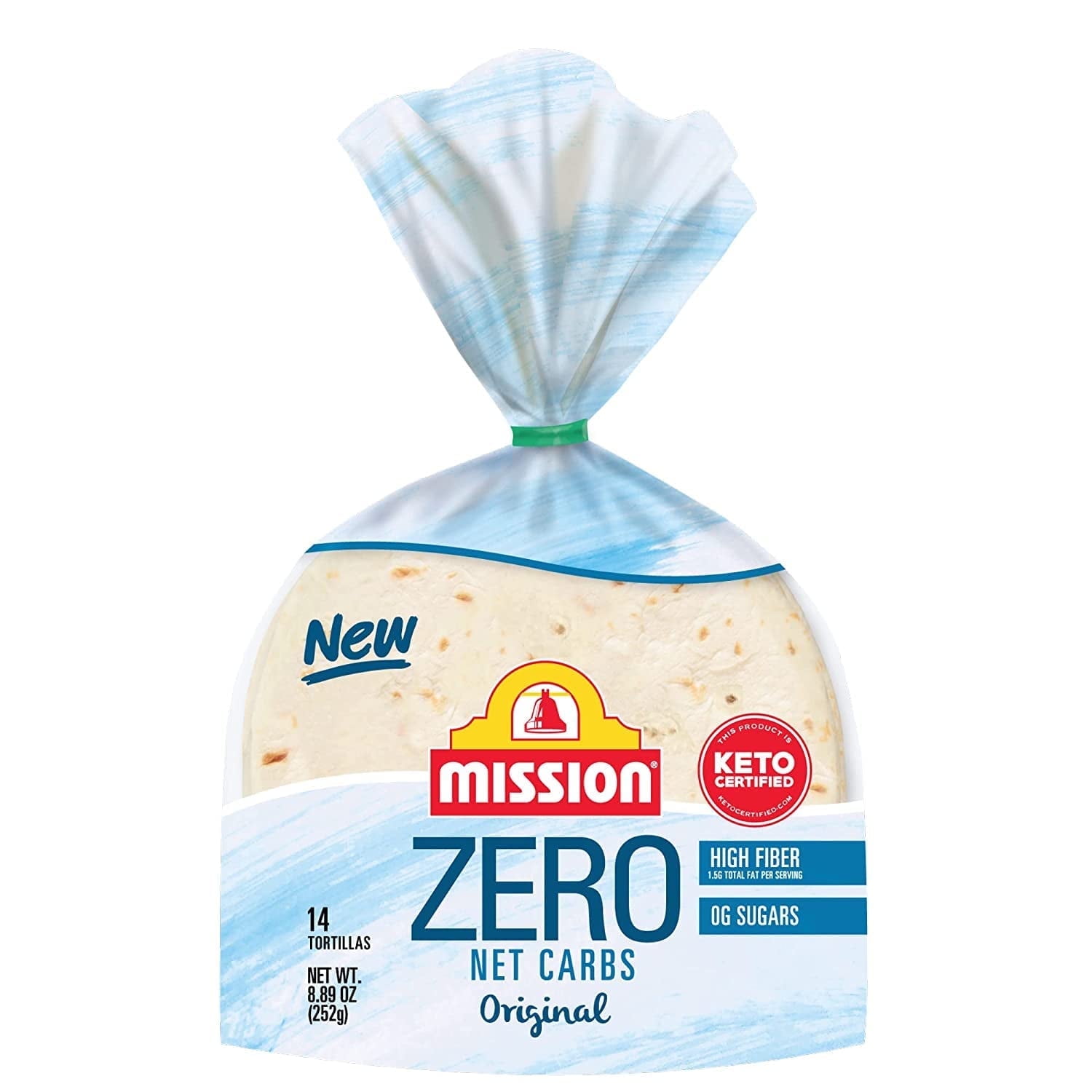 Mission Zero Net Carb Keto Certified Original Tortillas, 0g Net Carbs ...