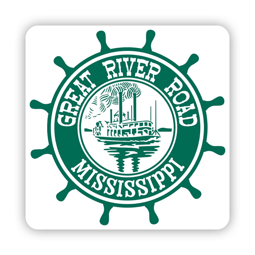 Mississippi Great River Road Highway Sign Sticker Decal - Self Adhesive ...