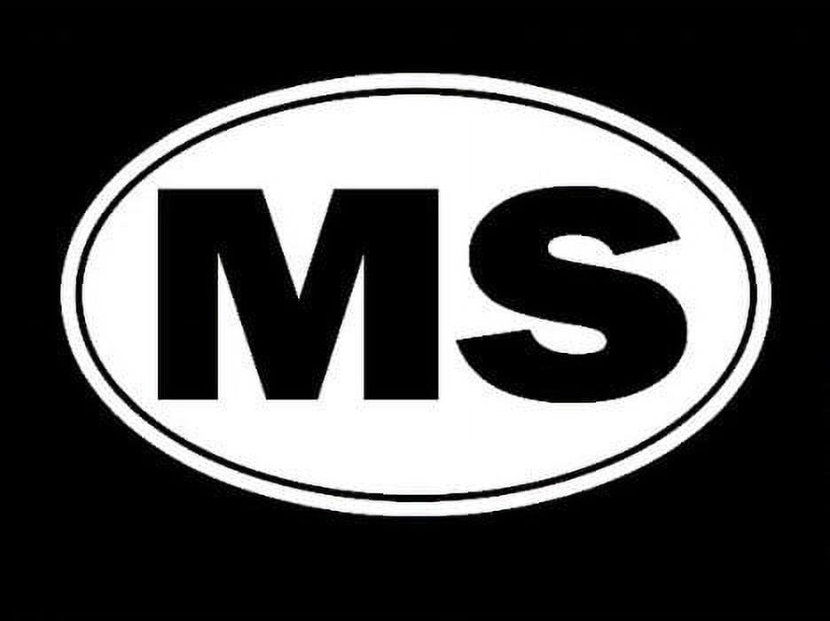 Mississippi Magnolia State Tourism Logo Decal Sticker - White Vinyl ...