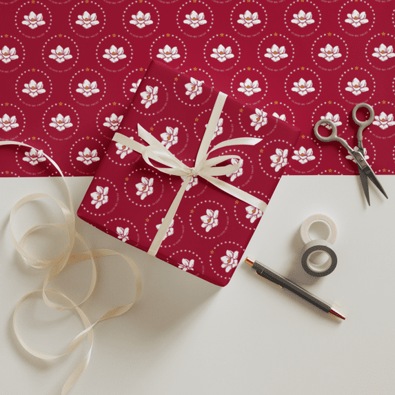 Mississippi Magnolia Wreath Wrapping Paper Set | Showcase the ...