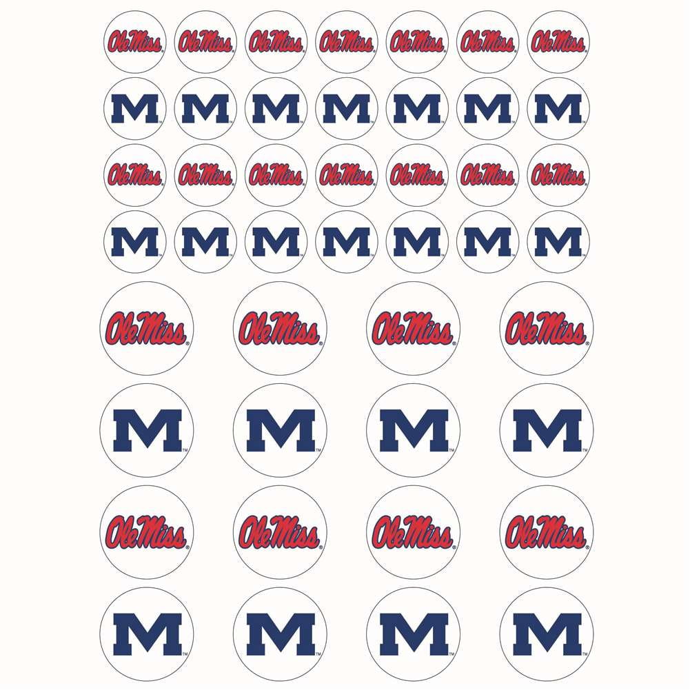 Mississippi Ole Miss Rebels Small Sticker Sheet - 2 Sheets - Walmart.com