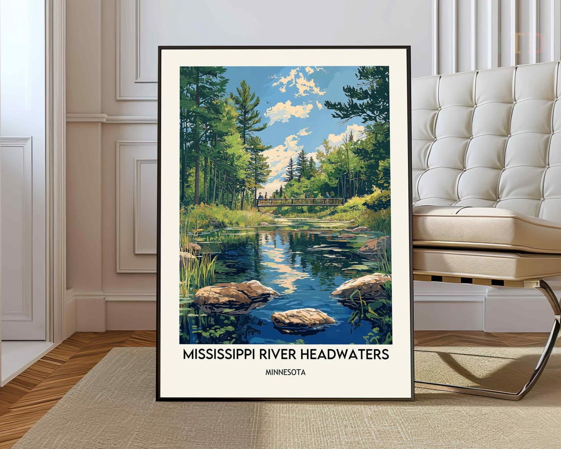 Mississippi River Headwaters Poster, Mississippi River Headwaters Print ...