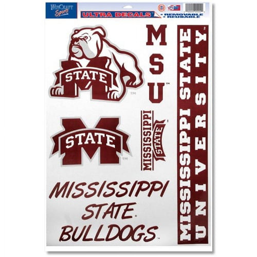 Mississippi State Bulldogs WinCraft 11'' x 17'' Ultra Window Cling ...