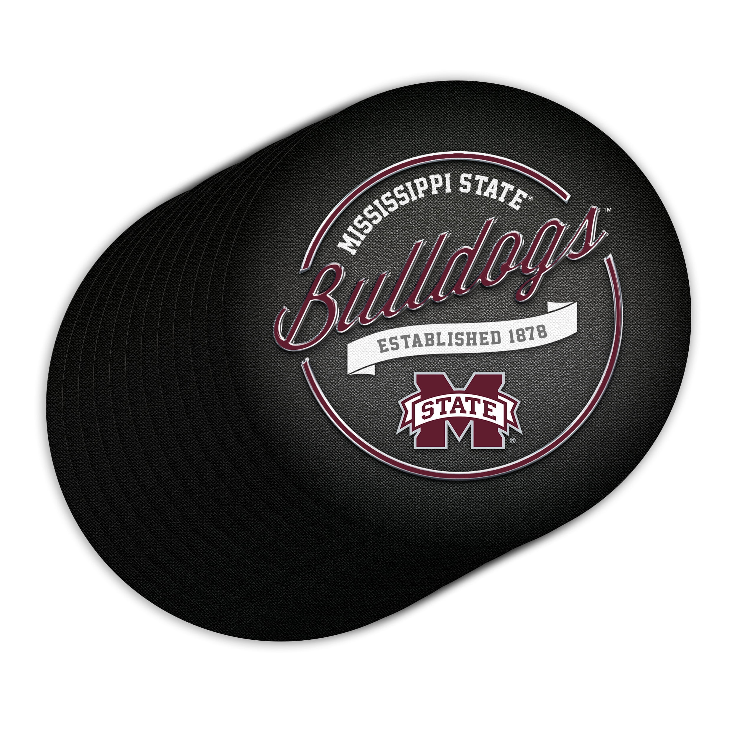 Mississippi State University Metallic 4 x 4 Paperboard Coasters Pack of ...