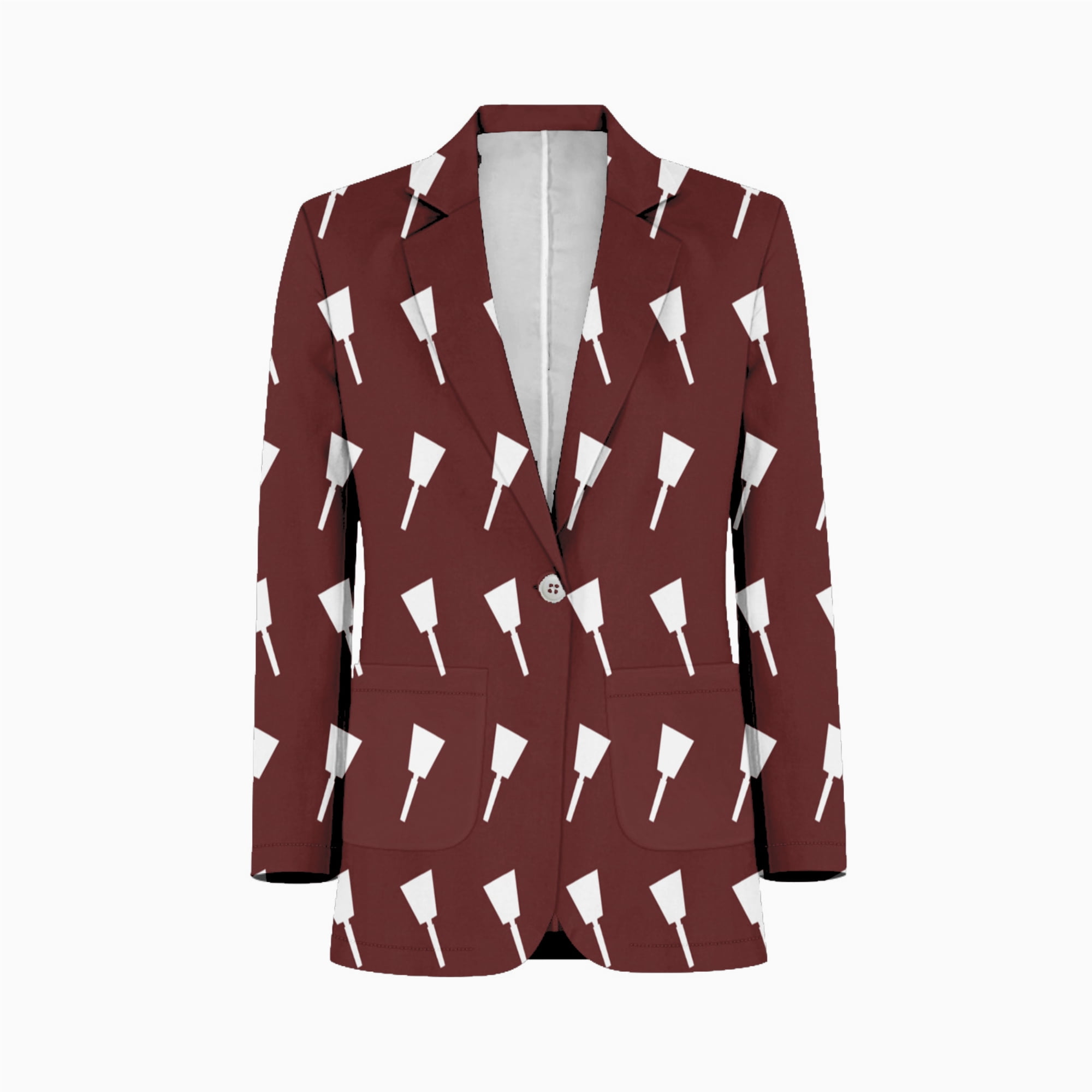 Mississippi State White Cowbell Mens Suits Shawl Collar Slim Fit Suit ...