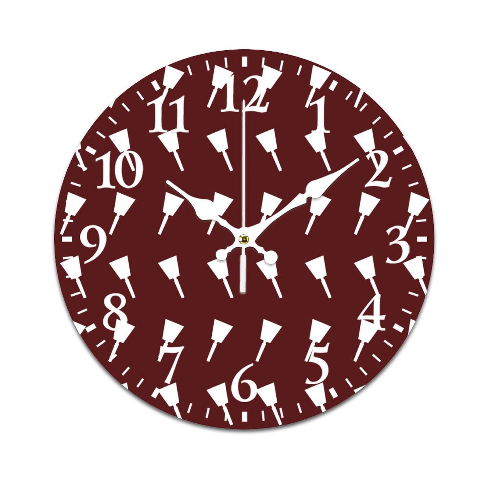 Mississippi State White Cowbell Wall Clock Modern Design Clocks Wall ...