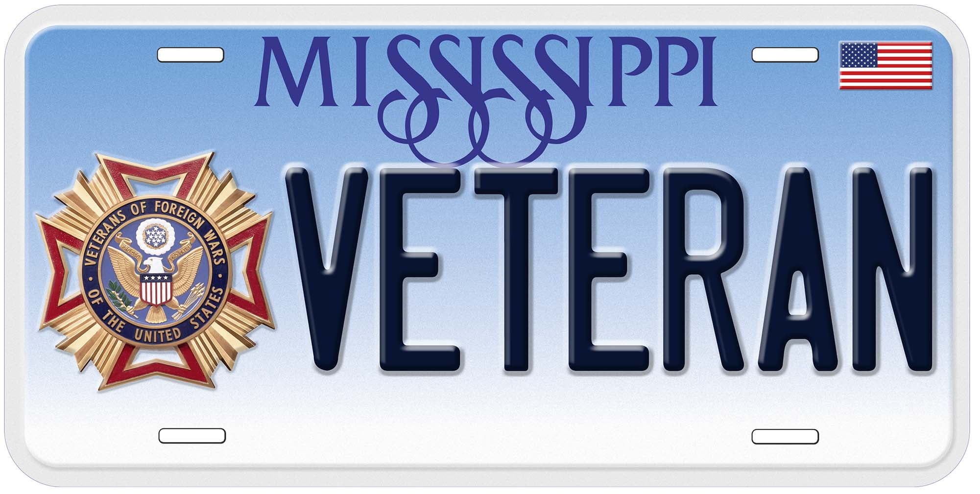 Mississippi Veteran Novelty Car Auto License Plate - Walmart.com