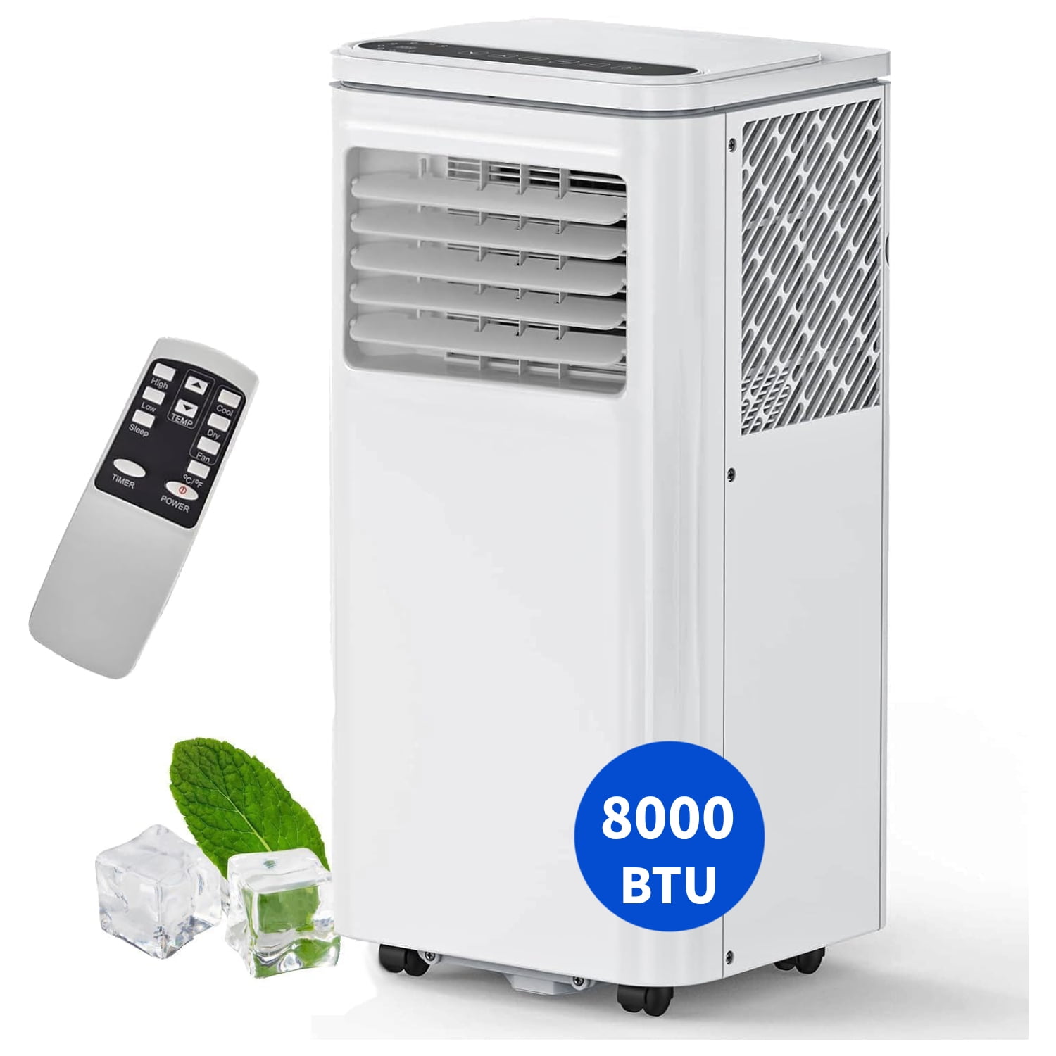 Missky 8000 BTU Small AC Unit with Remote Control, 3-In-1 Portable Air ...