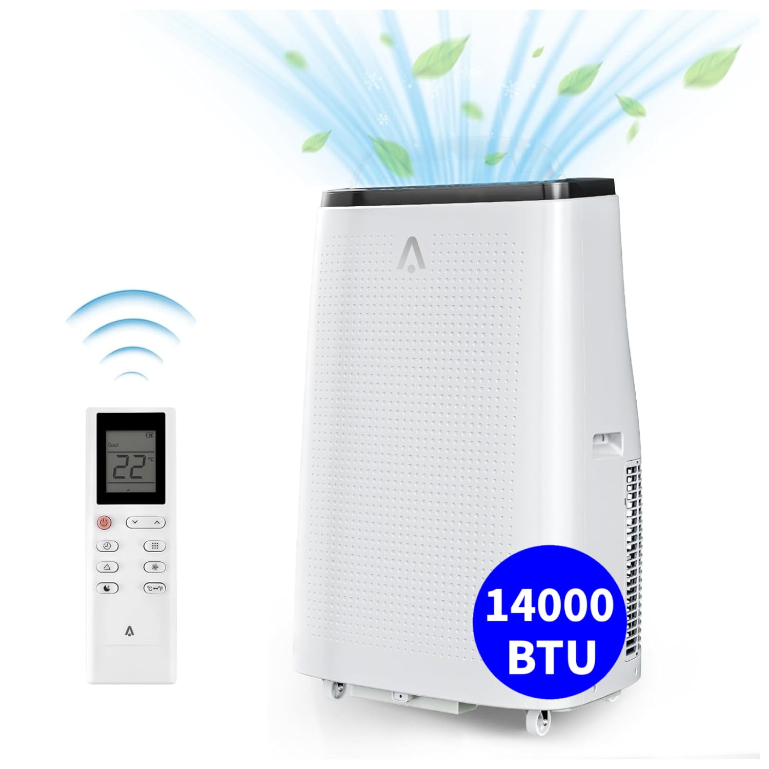 Missky 9300 BTU Portable Air Conditioner (14000 BTU ASHRAE), AC Unit with Remote Control ...