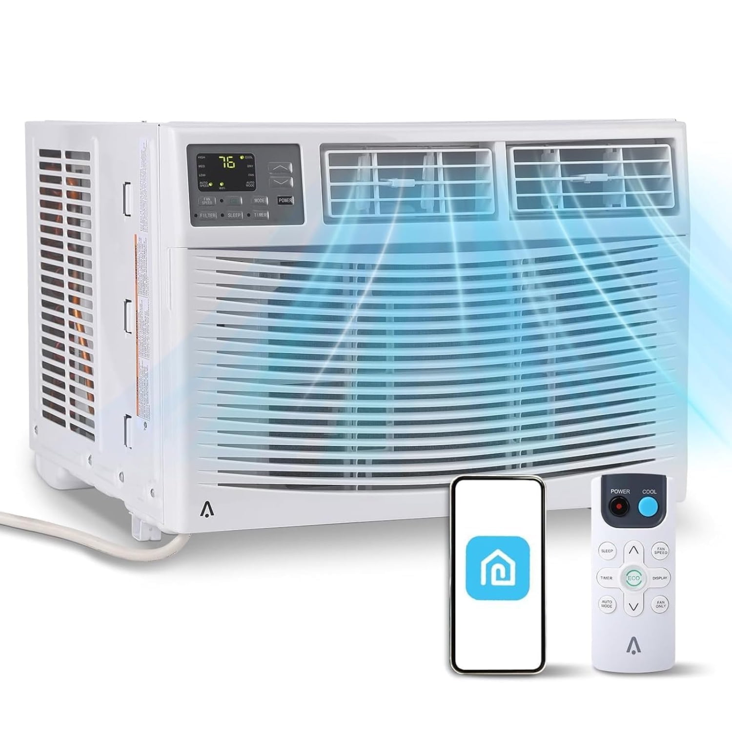 Missky AC Window Unit 8000 BTU, Window Air Conditioner with Remote, Wi ...