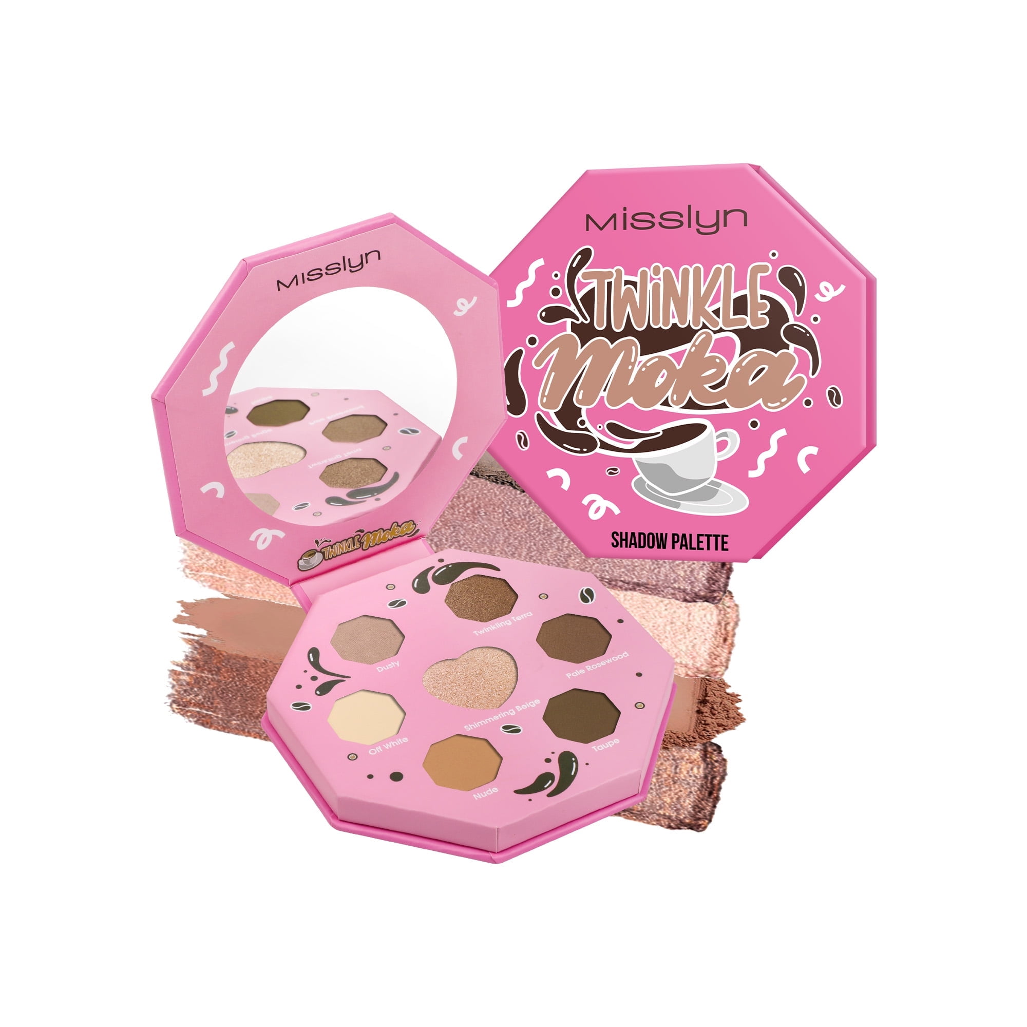 Misslyn Twinkle Moka Eyeshadow Palette #01 Toffee Moka, Highly ...