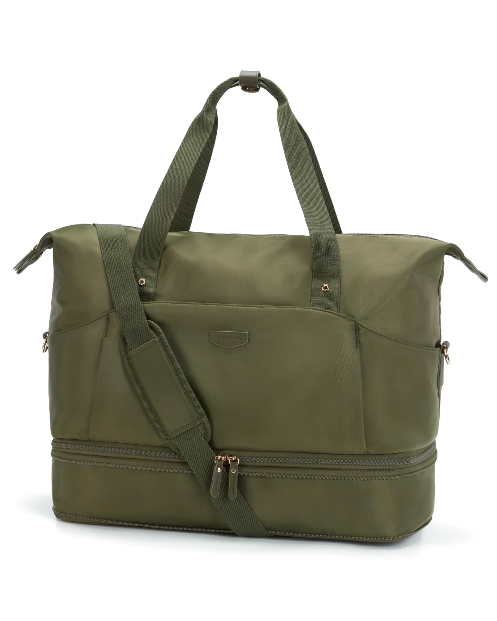 MISSNINE Expandable Weekender Bag for Women, Travel Duffel Bag, 50L ...