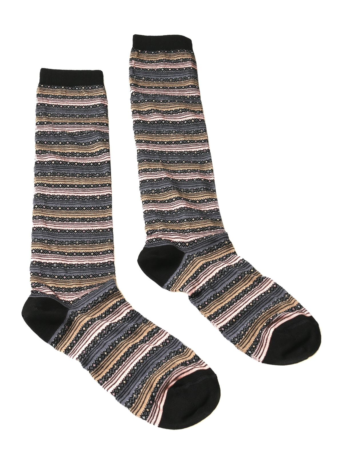 Missoni GM00CMD5220 0005 Tan/Pink Boot Socks for Womens - Walmart.com