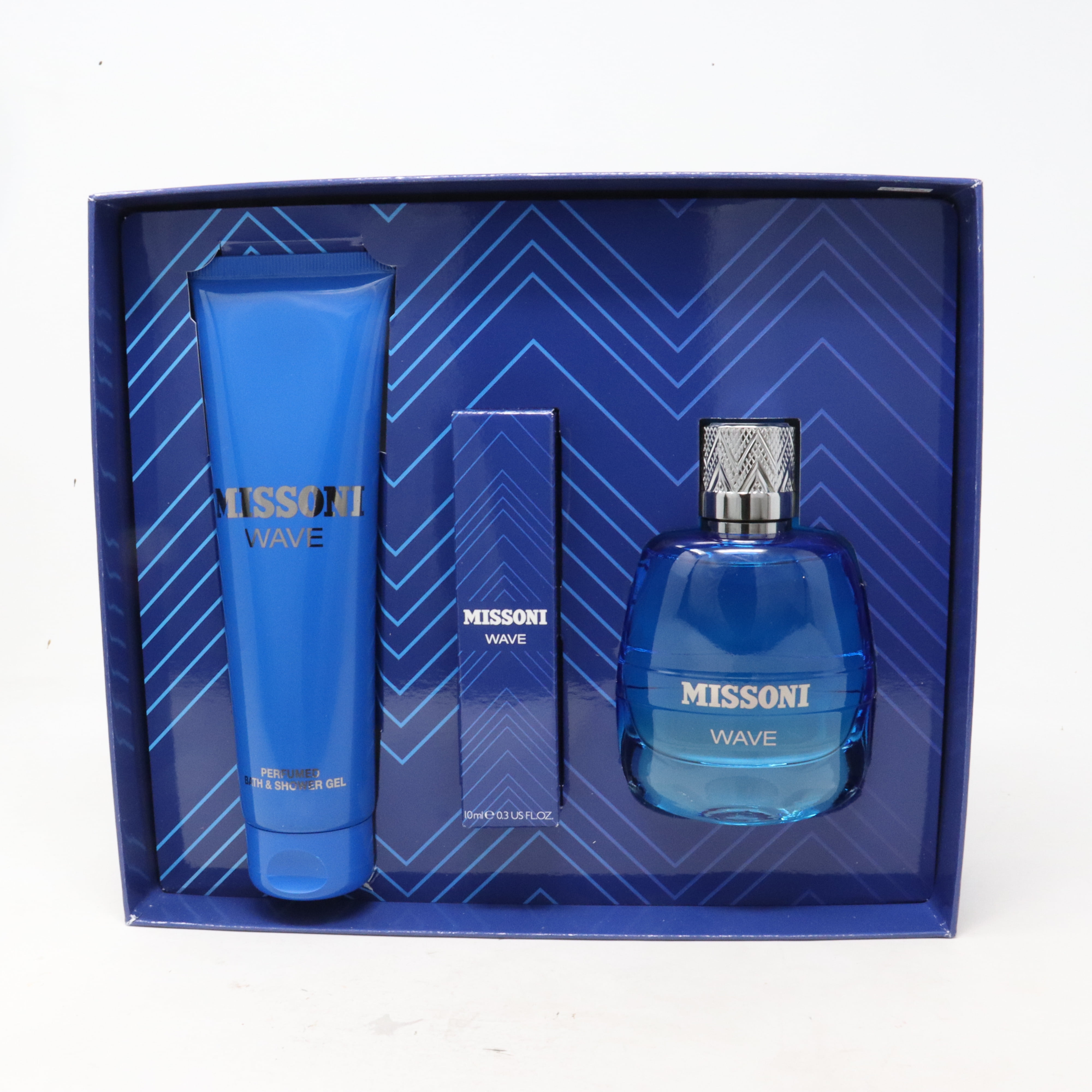 Missoni Wave Fragrance 3 Pcs Set - 3.4oz EDT SP, 5oz Body Shower Gel ...