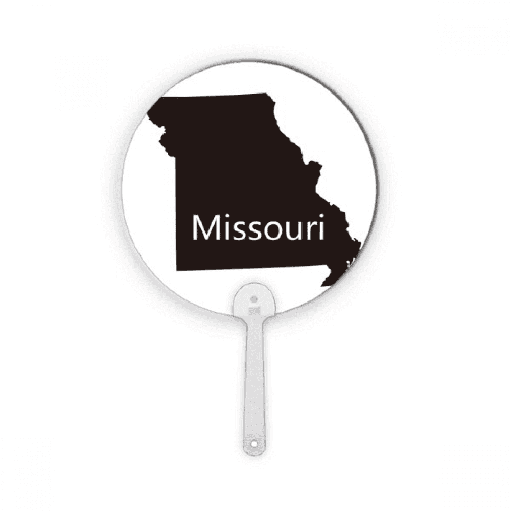 Missouri America USA Map Outline Plastic Round Handheld Fan Decorations ...