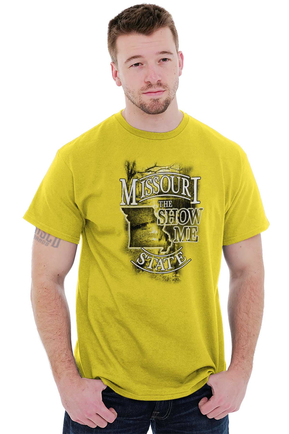 Missouri MO Shape Show Me State Pride Plus Size Crewneck Graphic Tee ...