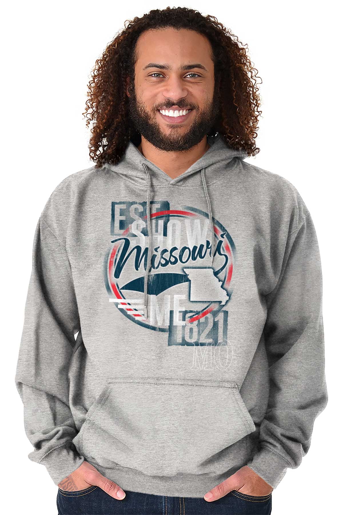 Missouri MO Vintage Road Trip Map Unisex Plus Fleece Graphic Hoodie ...