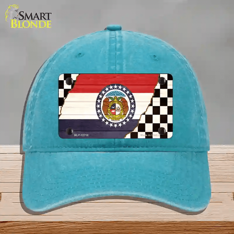 Missouri Racing Flag Novelty License Plate Hat Tag Unconstructed Cotton ...