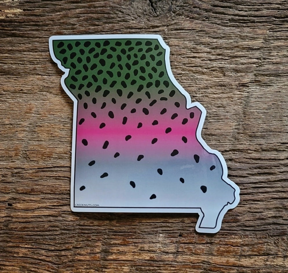 Missouri Rainbow Trout Skin Sticker Decal - Walmart.com