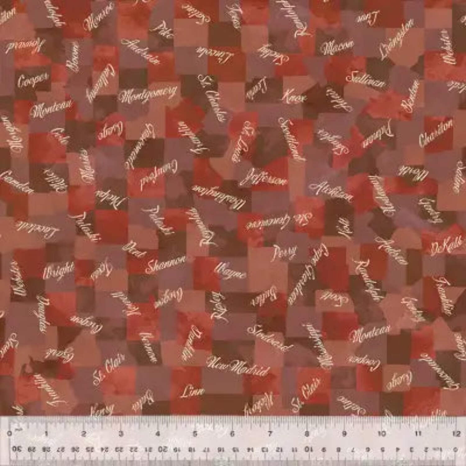 Missouri Shop Hop 2024 Counties Map Barn Red - Walmart.com