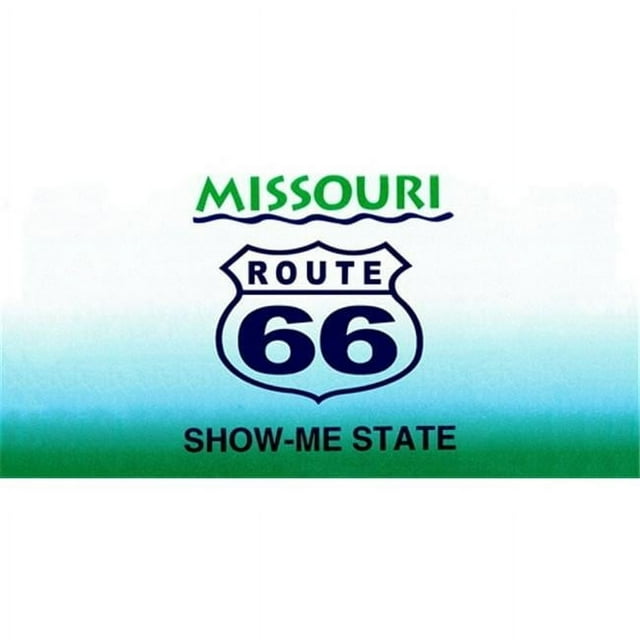 Missouri State Background License Plates- Route 66 6 x 12 standard size ...