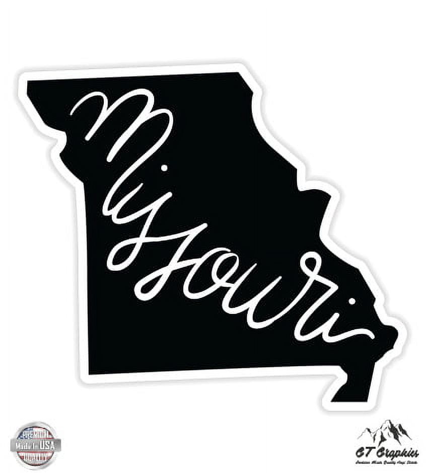 Missouri State Shape - 5" Vinyl Sticker - For Car Laptop I-Pad ...