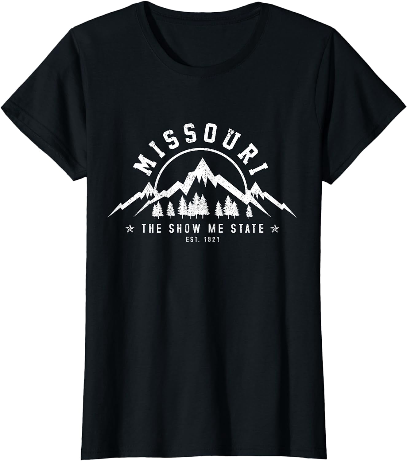 Missouri The Show Me State Est. 1821 Vintage Mountains Gift T-Shirt ...