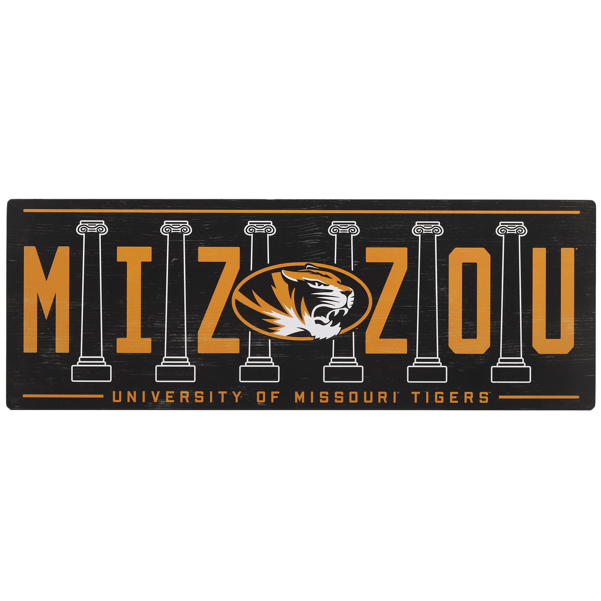 Missouri Tigers 28'' x 10'' Team Tradition Wood Sign - Walmart.com