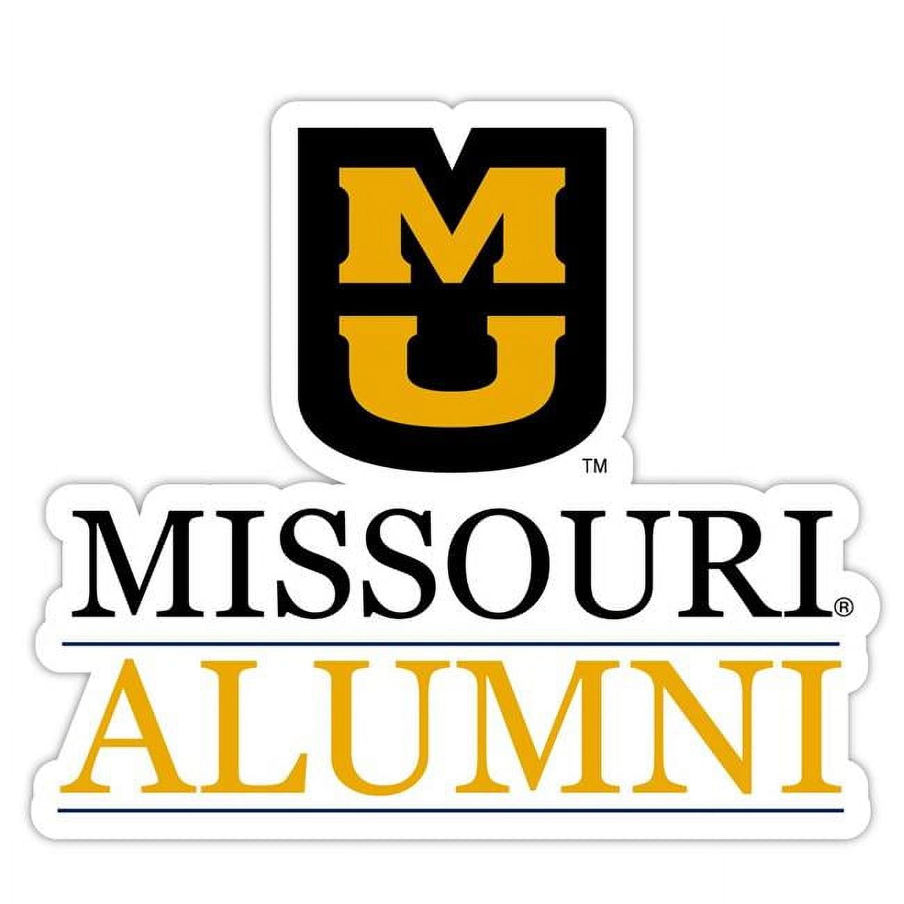 Missouri Tigers 4 in. Laser Cut Alumni Vinyl Decal Sticker - Pack of 2 ...